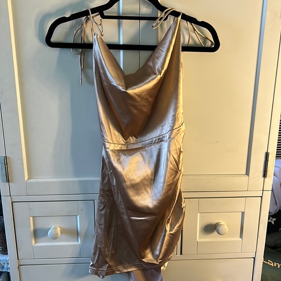 Cider | Dresses | Cider Solid Cowl Neck Mini Dress | Poshmark